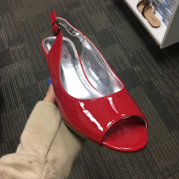 Shoes | Wide Width Open Toe Wedge Sandal | Poshmark